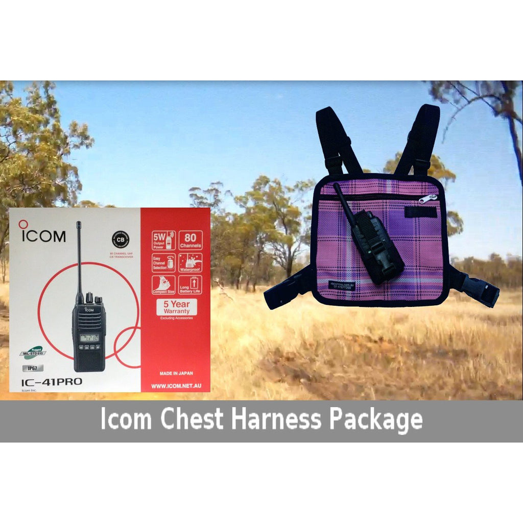 Icom IC-41PRO / Chest Harness Package – RB Communications